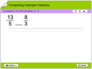 Comparing and ordering fractions worksheets, games, quizzes and ...