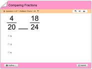 Comparing equivalent fractions games, quizzes, worksheets and flash cards