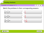 Dividing by fractions game, worksheet, quiz, flash card