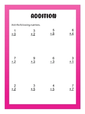 1st Grade Math Worksheets